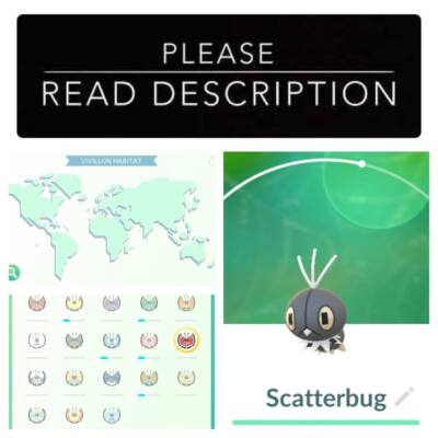Pack of 3 Postcards from all regions for Scatterbug ev. Vivillon ...