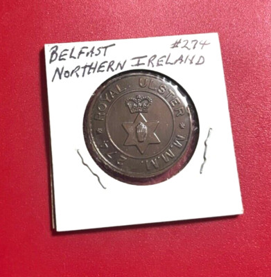 ROYAL ULSTER M.M.M. 274 MASONIC TOKEN NORTHERN IRELAND | eBay