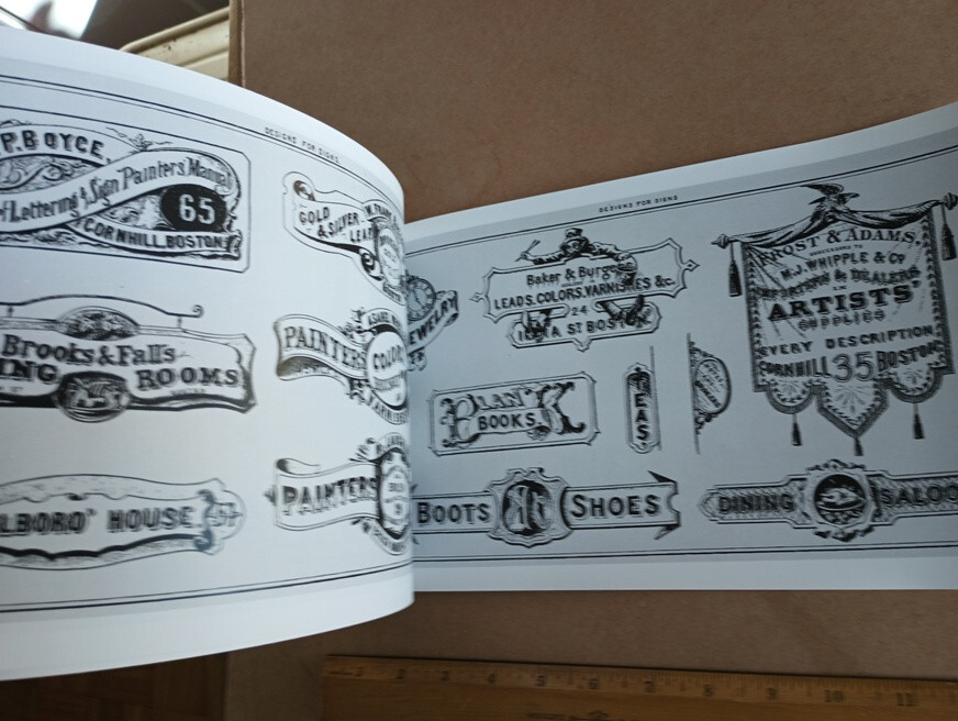 Allen Boyce (1878) Art of Lettering + Sign Painter's Manual * Alphabets ...