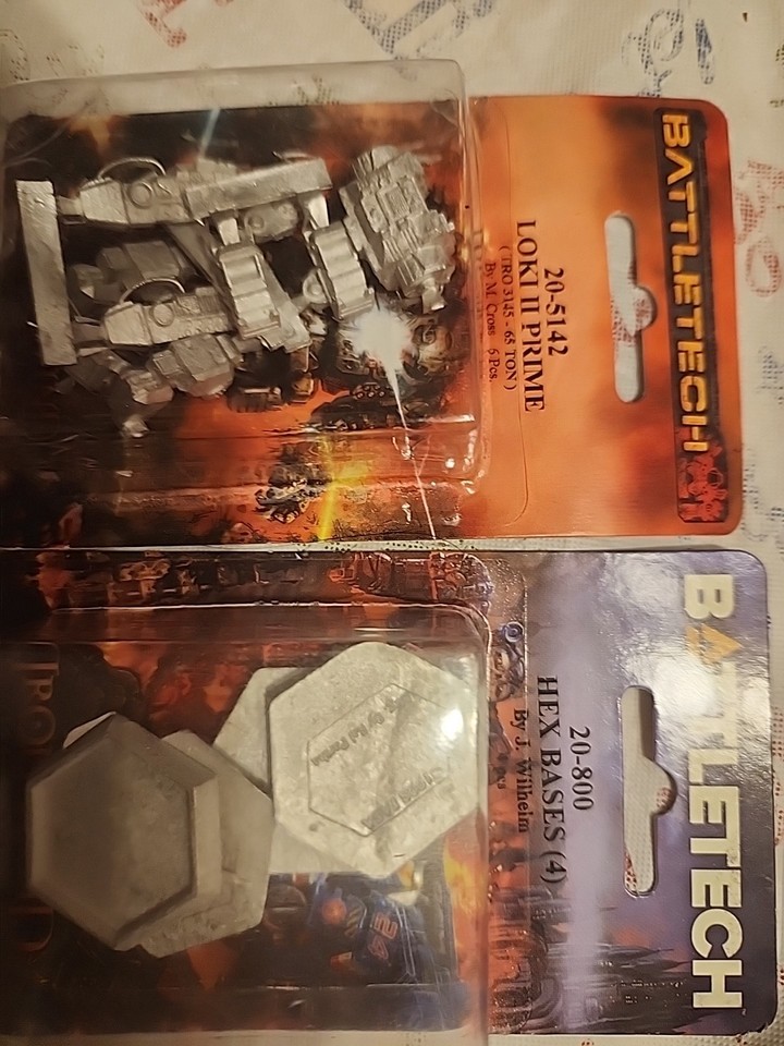 battletech 20 5142 LOKI PRIME MECH & 20 800 HEX BASES X4 SEALED | eBay