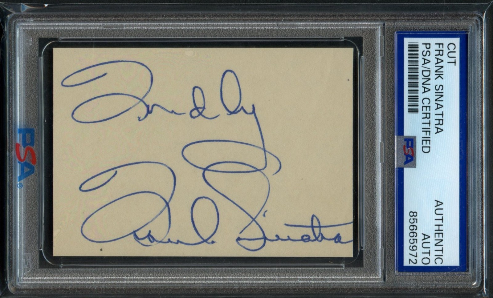Frank Sinatra signed autograph 2.5x3 cut Singer & Actor RAT PACK PSA ...