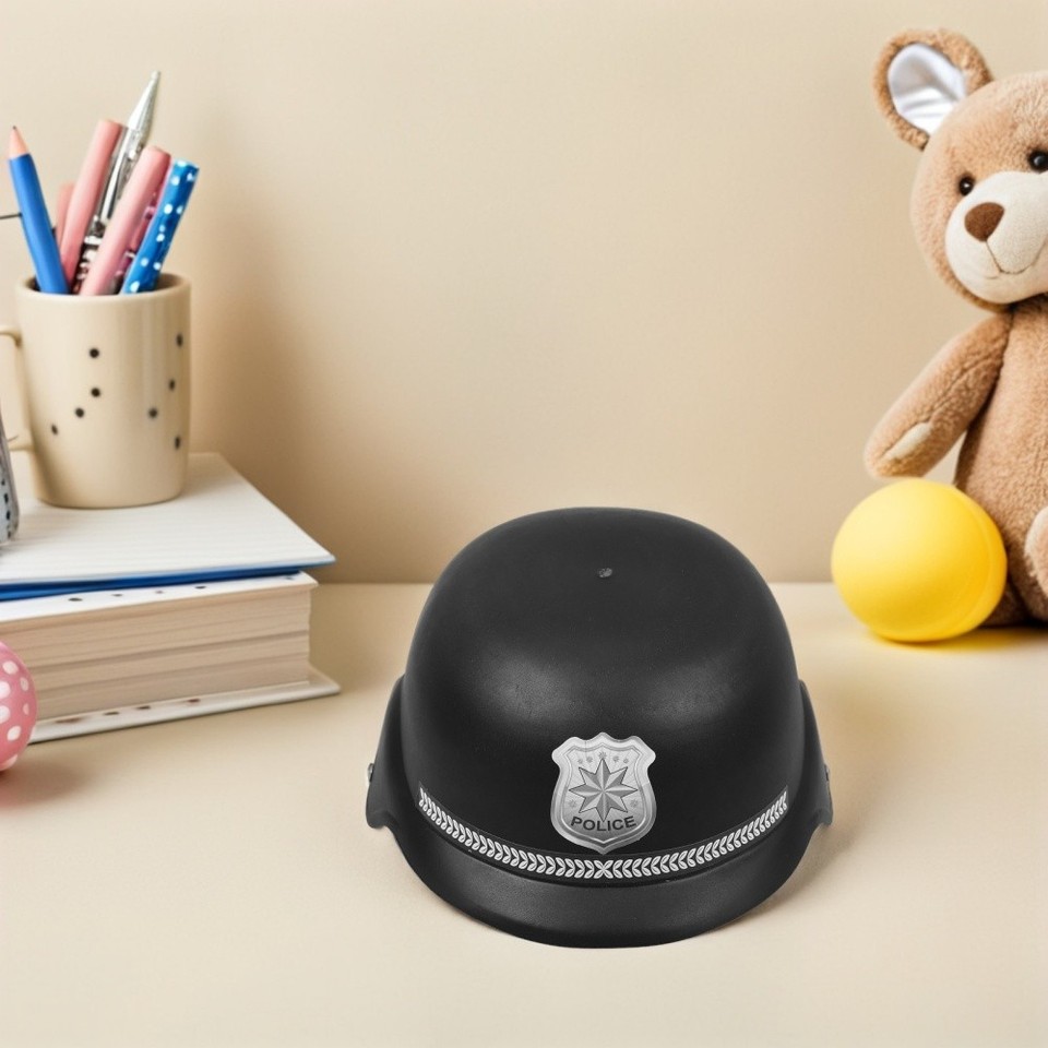 4 Pcs British Bobby Police Costume Plastic Cop Hats For Kids Cosplay | eBay