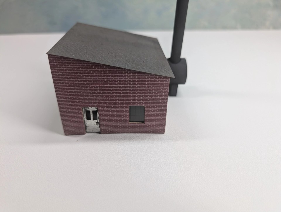 HO Scale Small Brick Factory, Scratch Built READ | eBay