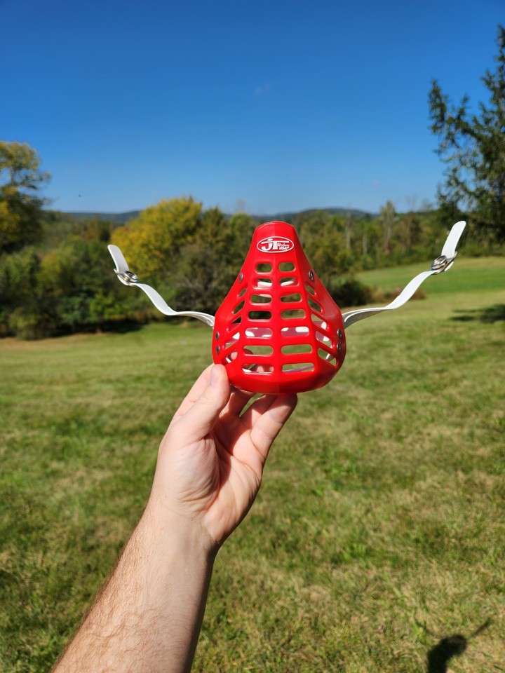 Rare 1980s USA Red JT RACING MOUTH / CHIN GUARD Old School BMX Jofa ...