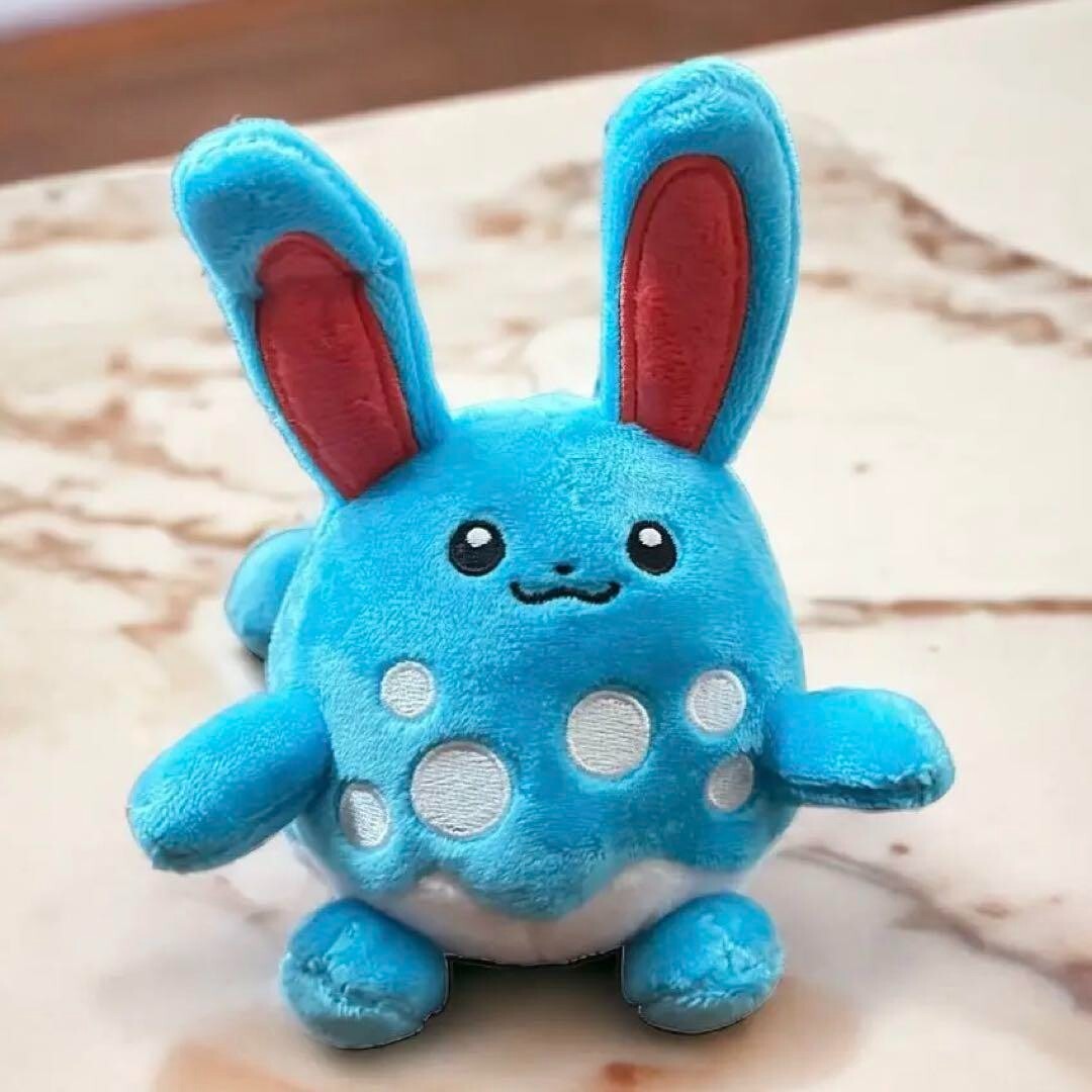 Pokemon Center original Plush Pokémon fit Sitting cutie 184 Azumarill ...
