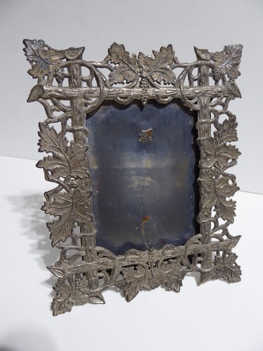 Antique Victorian Silver Metal Grapeleaf Grape Picture Frame | eBay