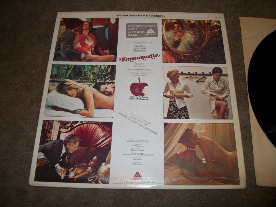 EMMANUELLE SOUNDTRACK LP ARISTA AL4036 - NM VINYL PROMO WRNU RUTGERS ...