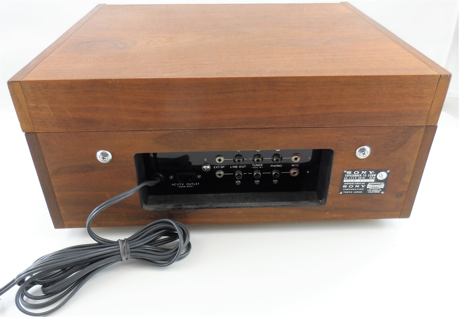 Sony TC-230W Stereo Center Reel to Reel Tape Recorder for Parts or ...