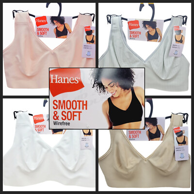 Hanes Signature Soft & Smooth Comfort Evolution Wireless Unlined Bra ...