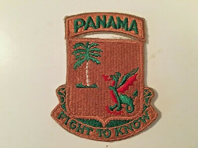 TT224 Original 1950s Era US Army 45th Cavalry Regiment Panama Patch WB4 ...