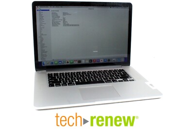 Apple MacBook A1398 | 15-in | i7-4770HQ | 250GB SSD | 16GB RAM | MacOS ...