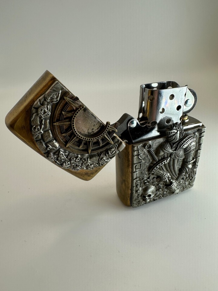 Medieval Knight and Skull with Zippo Lighter - Exclusive Collector's ...