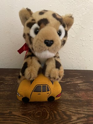 CARTIER Rare Leopard Plush with Red Bow and Yellow Cab Taxi | eBay