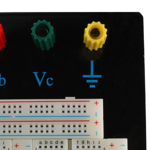 Solderless Clear Breadboard with 3,220 Tie Points, 4 Binding Posts, 10. ...