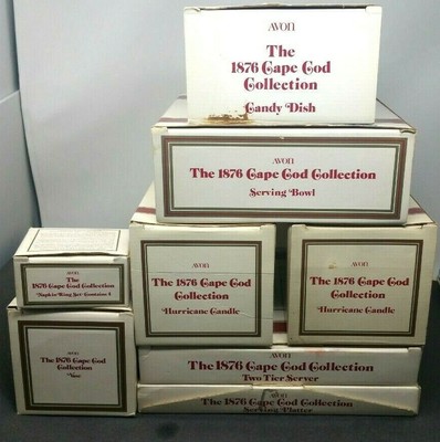 Avon The 1876 Cape Cod Collection Vintage New In Original Boxes Ruby ...