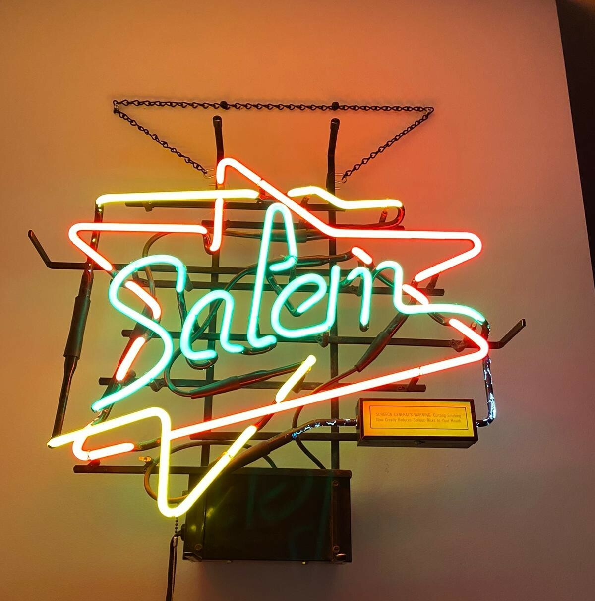 •Salem Cigarette Neon Bar Light • Tested & Works Good •Vintage | eBay