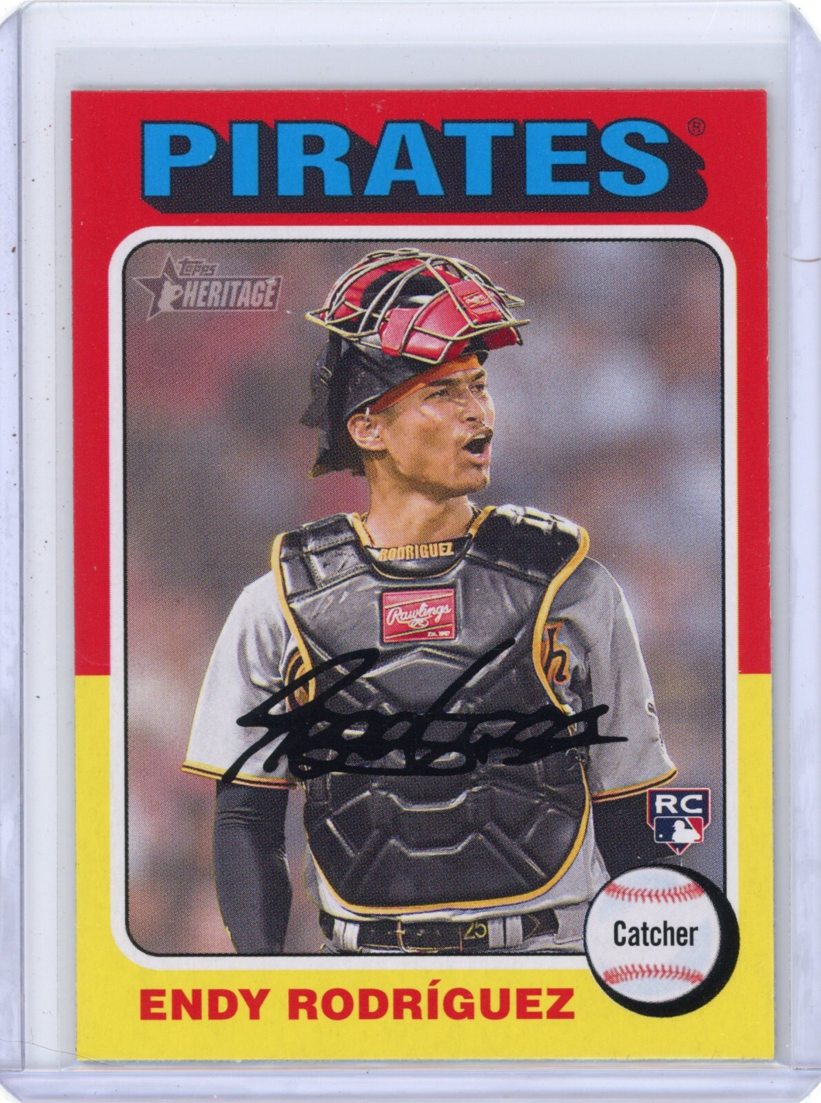 2024 Topps Heritage Endy Rodriguez Rookie RC - Pittsburgh Pirates | eBay