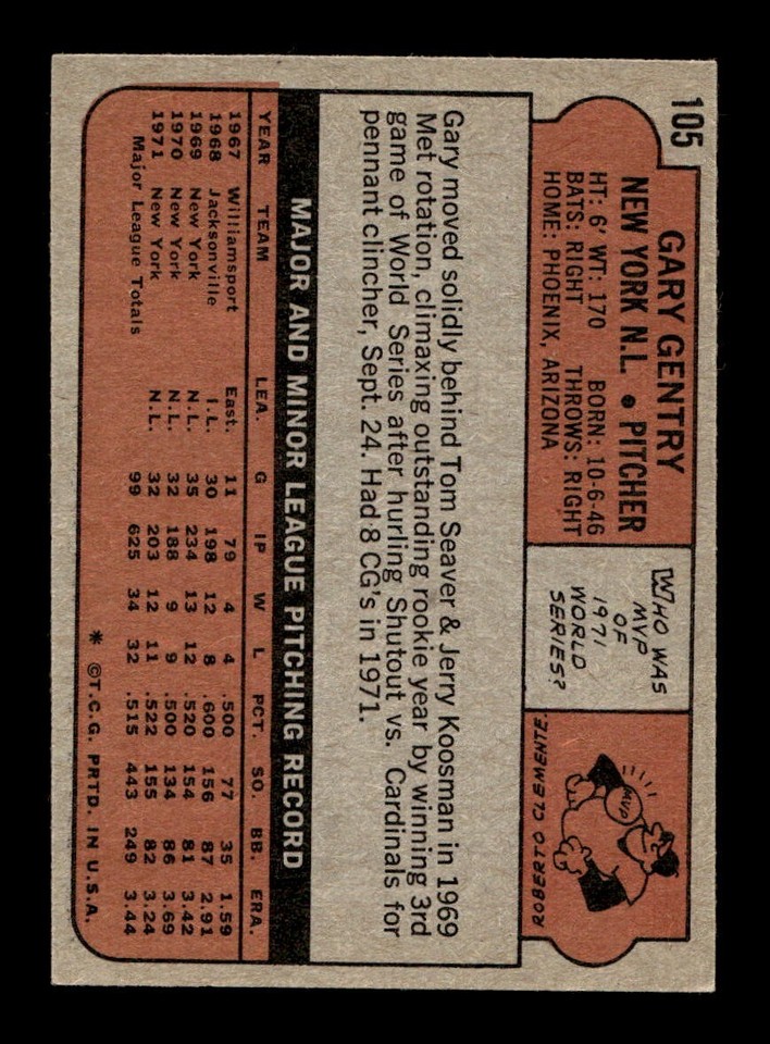 1972 Topps 2-239 EX/EX+ Pick From List All PICTURED dd10 | eBay