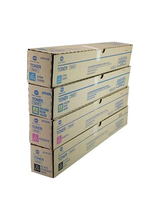 Konica Minolta CMYK Copier Full Toner Set TN626 CYMK Bizhub C450i C550i ...