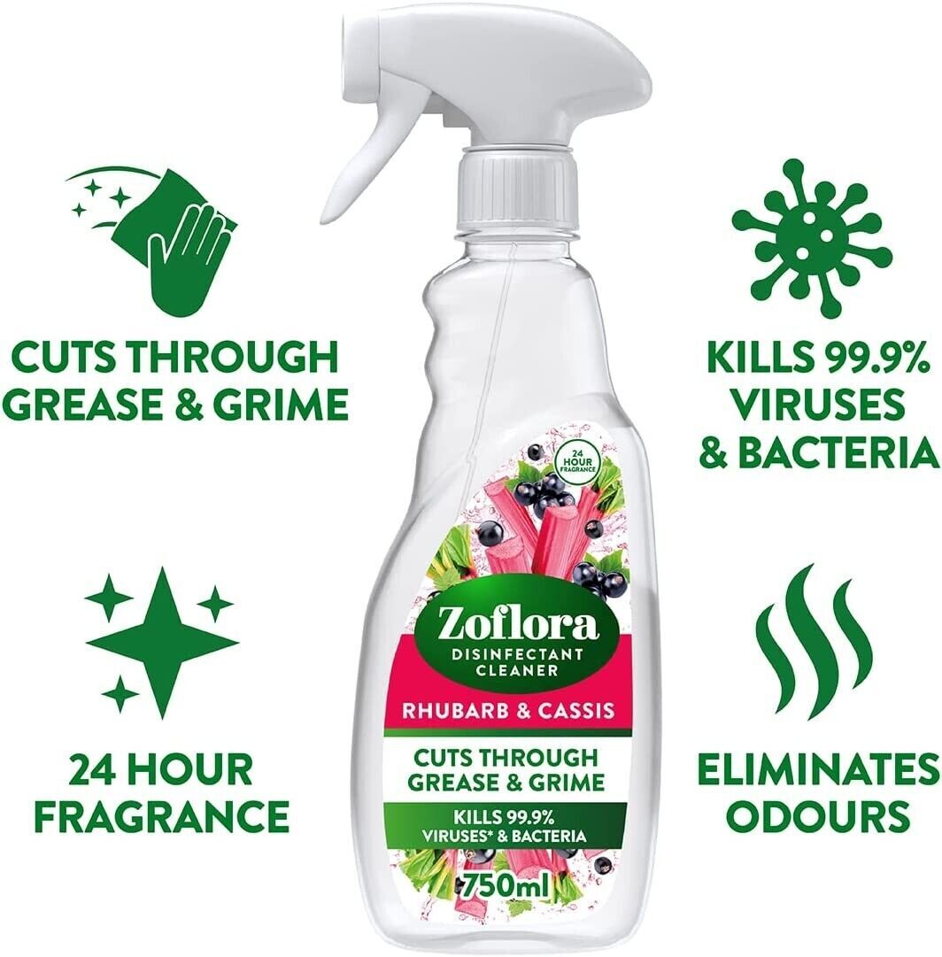 Zoflora Multipurpose Disinfectant Cleaner 750ml Trigger Spray 2 Scents ...