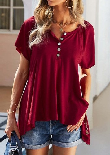 Everyday Flowy Buttoned Top | eBay