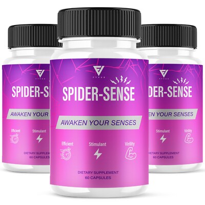 (3 Pack) Spider Sense Pills SpiderSense Supplement Max Strength (180 ...