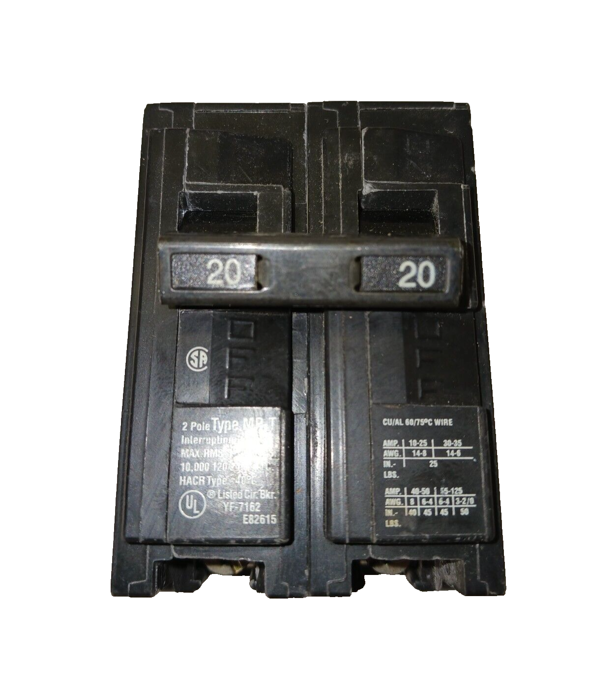 2) MURRAY 20 AMP CIRCUIT BREAKERS 2 POLE 120/240 VAC MP220 LOT OF 2 | eBay