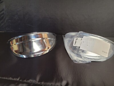 Headlight Headlamp Visors Pair 7" Heavy Duty Chrome Shields Trim Caps ...