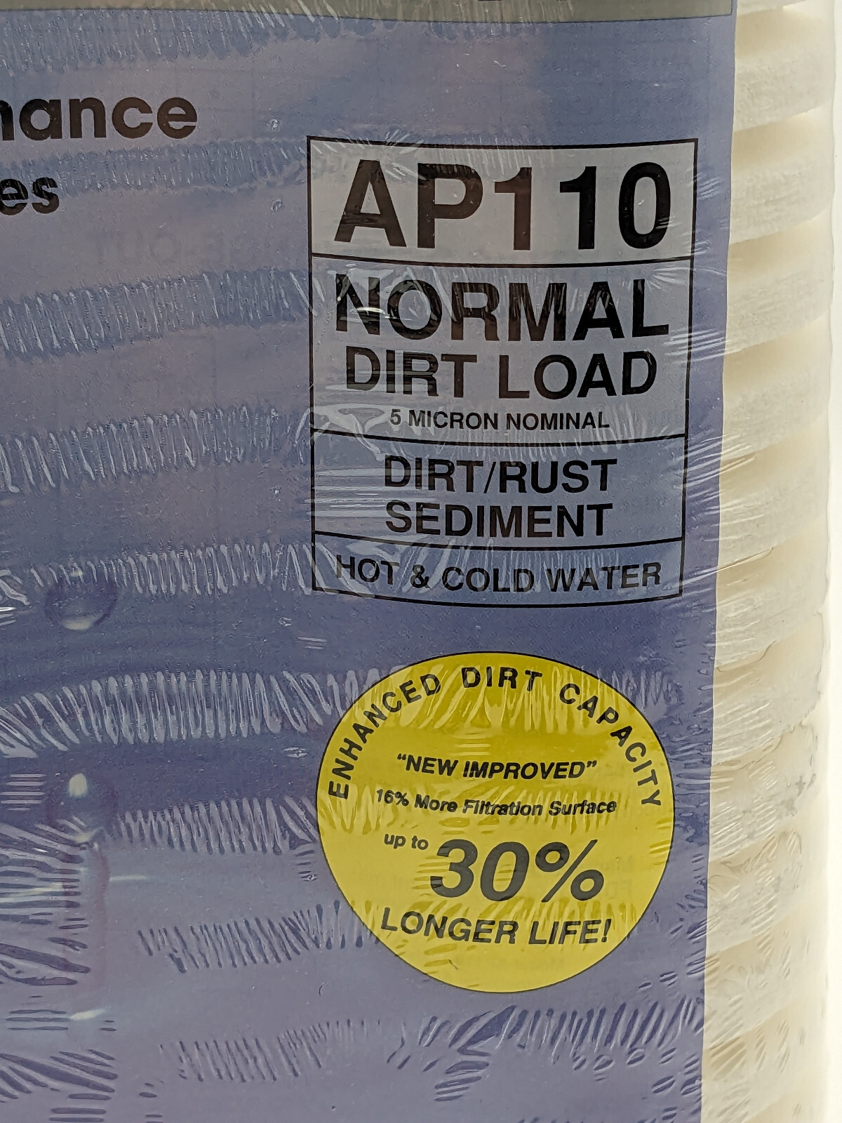 6 Aqua Pure Water Filters Ap110 Premium Performance Filter Cartridges ...