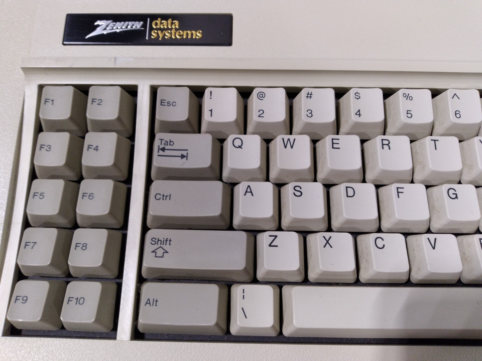 Vintage Zenith Data System 100-1886 Mechanical Keyboard DIN XT ...