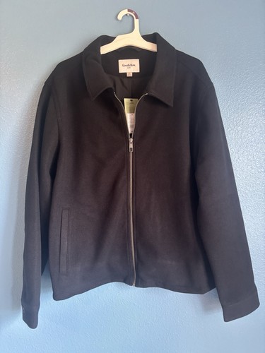 NWT Goodfellow & Co Men’s Collared zip up jacket Size XL Black,retail ...