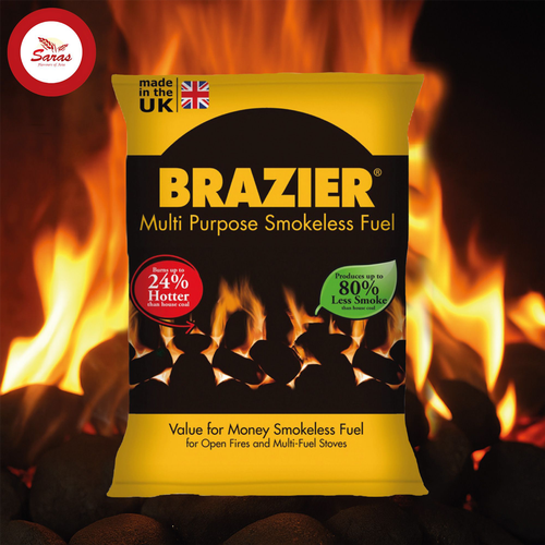 Homefire Brazier Smokeless Coal 10kg | Long-Lasting, Low-Emission Fuel ...