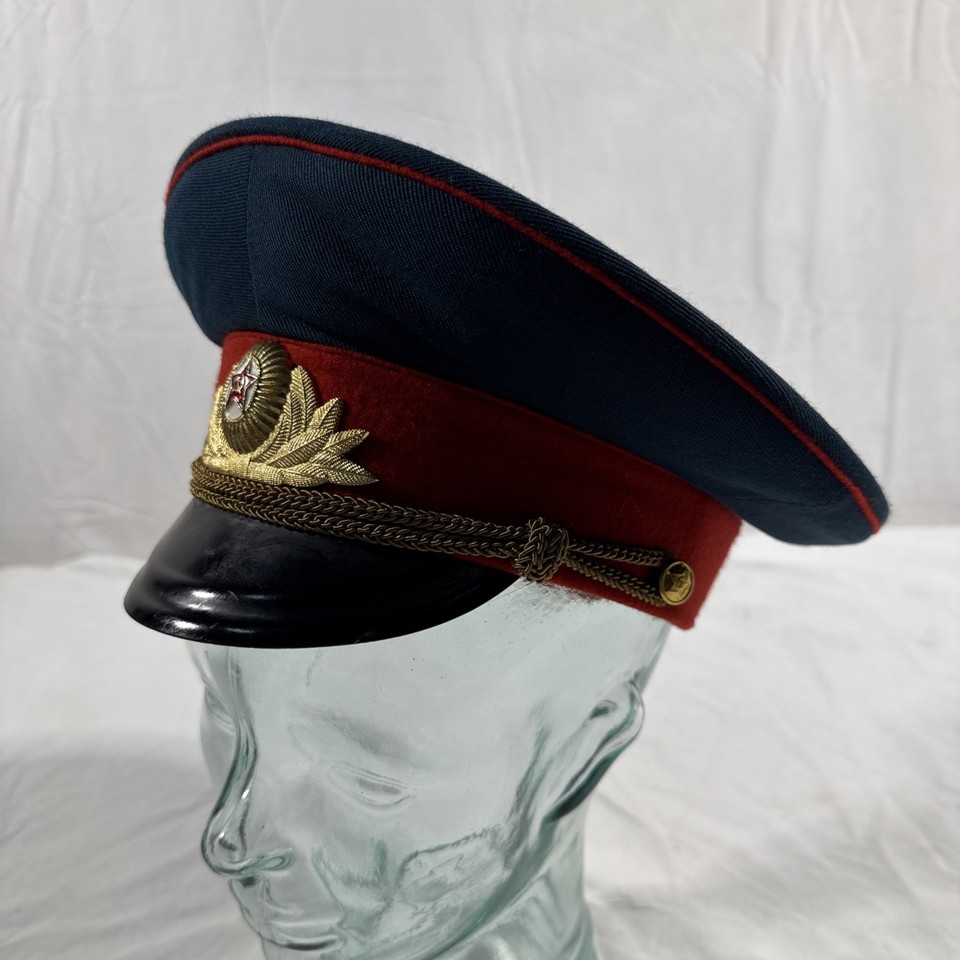 Vintage USSR Soviet Red Army Officer Parade Cap Hat | eBay