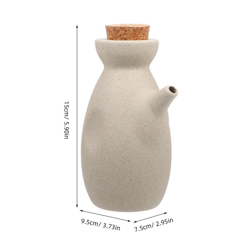 Practical Ceramic Soy Sauce Dispenser Japanese Style Condiment Jar ...