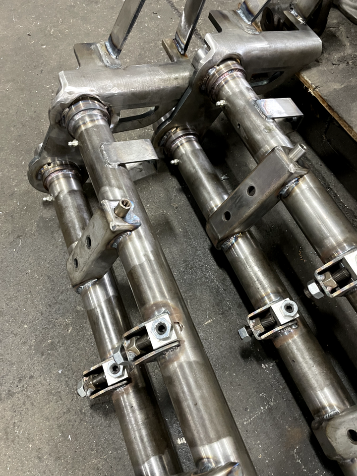 4 inch narrowed VW link king pin front end beam w/drop disc brakes wide ...