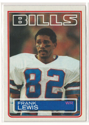 1983 Topps Football #226 Frank Lewis Buffalo Bills GRAMBLING | eBay