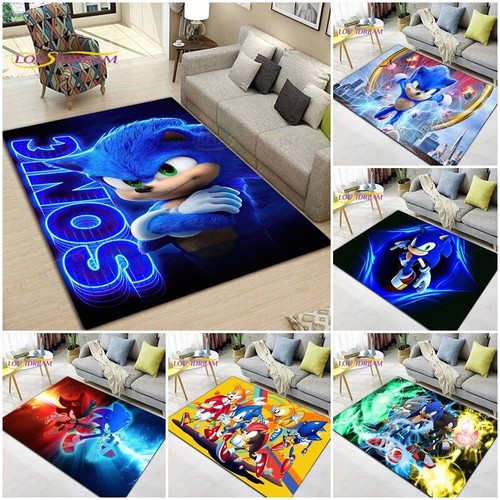 Sonic The Hedgehog Non Slip Floor Rug Carpets Living Room Bedroom Home ...