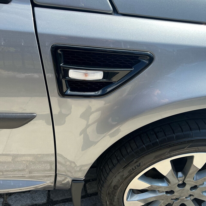 UK Gloss Black Side Wing Air Intake Grille Vent 2x For Land Rover ...