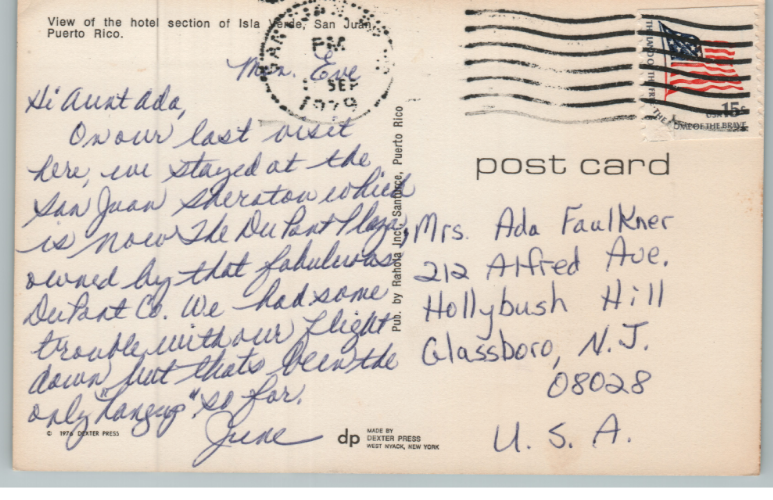 Vintage Postcard View of the Hotel Section of Isla Verde San Juan ...