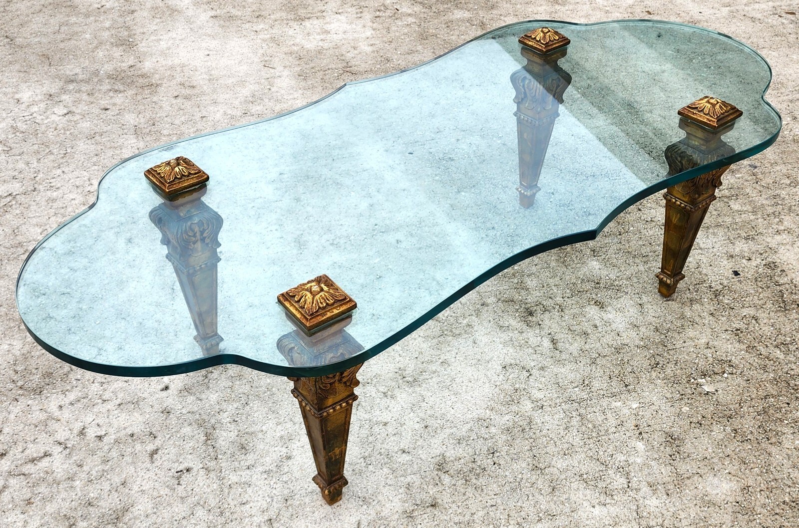 FRANCISCO HURTADO Style Glass Coffee Cocktail Table | eBay