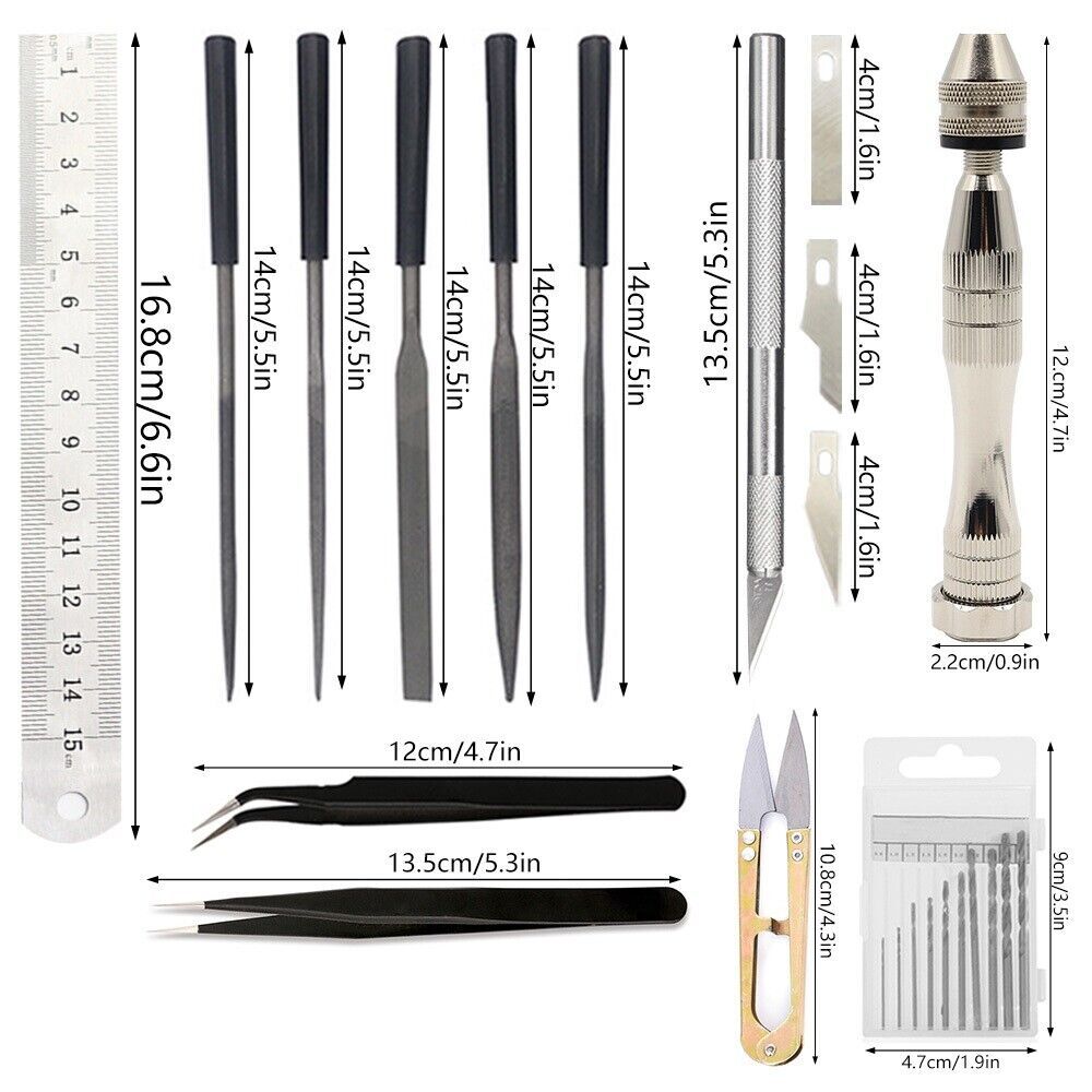 Modeler Basic Craft Set 43-Piece Gundam Model Tool Kit - Complete Hobby ...