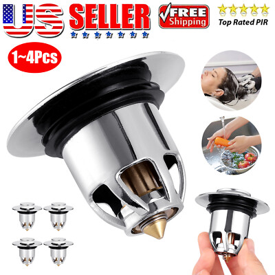 Bathroom Sink Filter Pop-up Anti-clog Drain Strainer Basin Stopper Lot ...