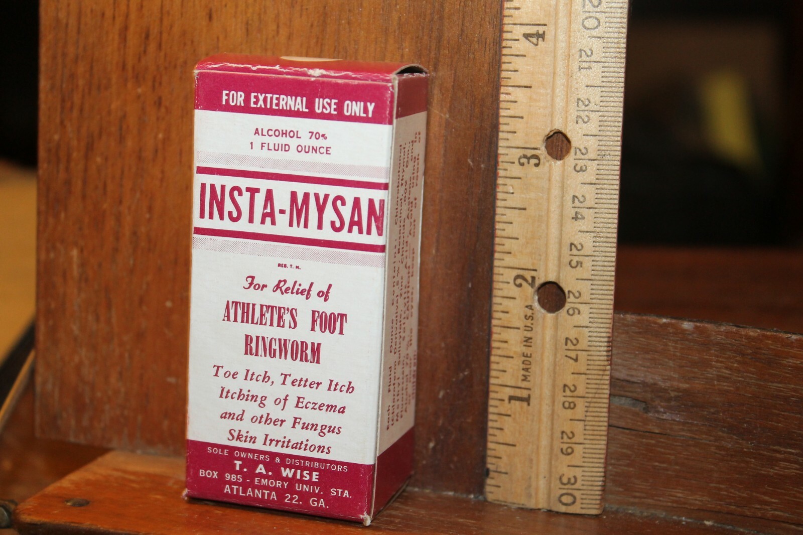 Vintage Insta-Mysan Box Only for Athlete's Foot Ringworm | eBay