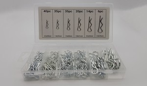 150 PC R CLIP RETAINING PIN ASSORTMENT FIXING FASTENING HOME ...