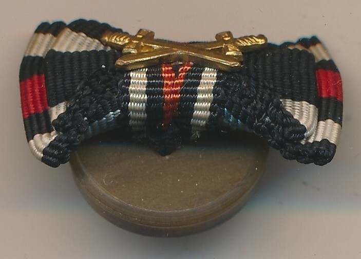 WW1 WW2 German ribbon bar medal badge Wehrmacht US Army soldier button ...