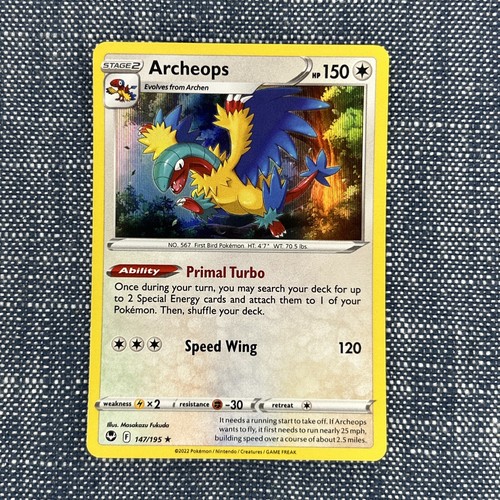 Pokémon TCG Archeops Silver Tempest 147/195 Holo Holo Rare | eBay