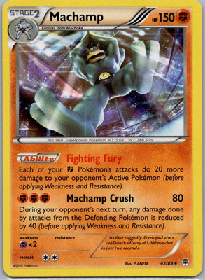Pokemon Machamp Generations 42/83 Light Play LP+ or Better | eBay Australia
