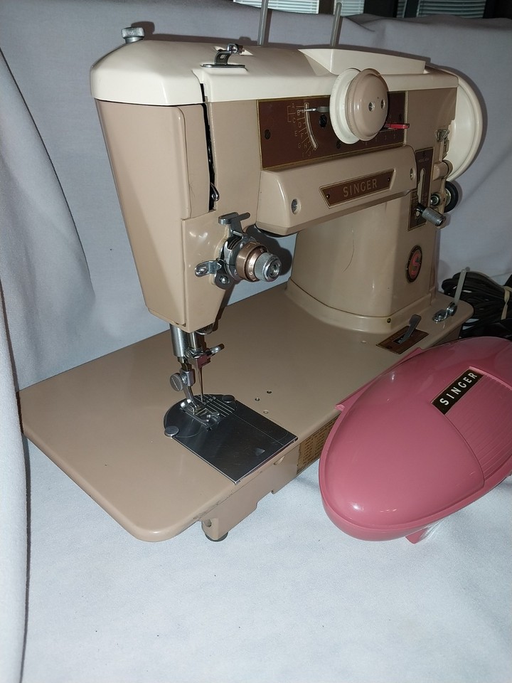 Singer 401A SLANT-O-MATIC Vintage Sewing Machine (READ DESCRIPTION) | eBay