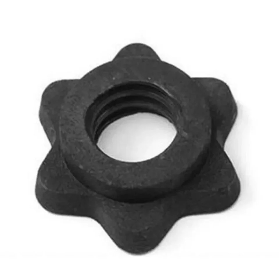 4 PCS Dumbbell Clips Barbell Bar Hex Nut Spin-Lock Collars Screw Ends ...