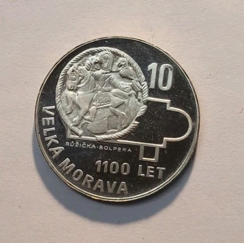 1966 Czechoslovakia 10 Korun Great Moravia Commemorative Silver Proof ...